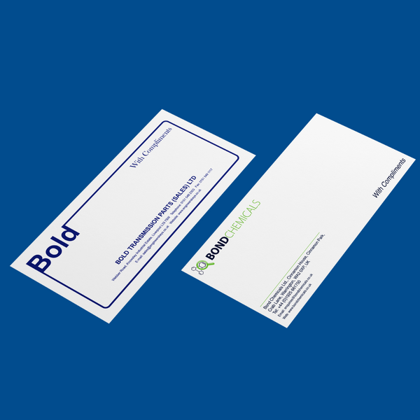 Custom Compliment Slip Printing | Merseyside Printing Company