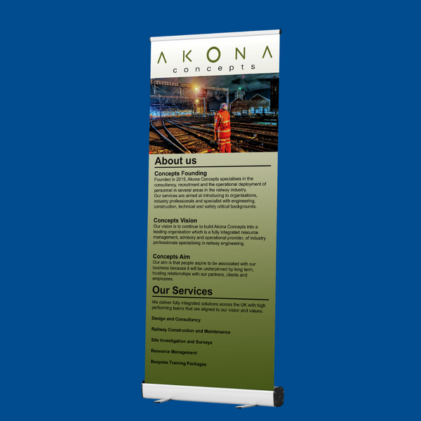 Custom Roller Banner Printing | Merseyside Printing Company